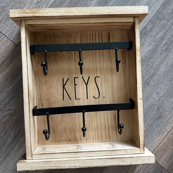 Rae Dunn | Accents | Rae Dunn Wooden Key Holder Organizer Wall Hanging ...